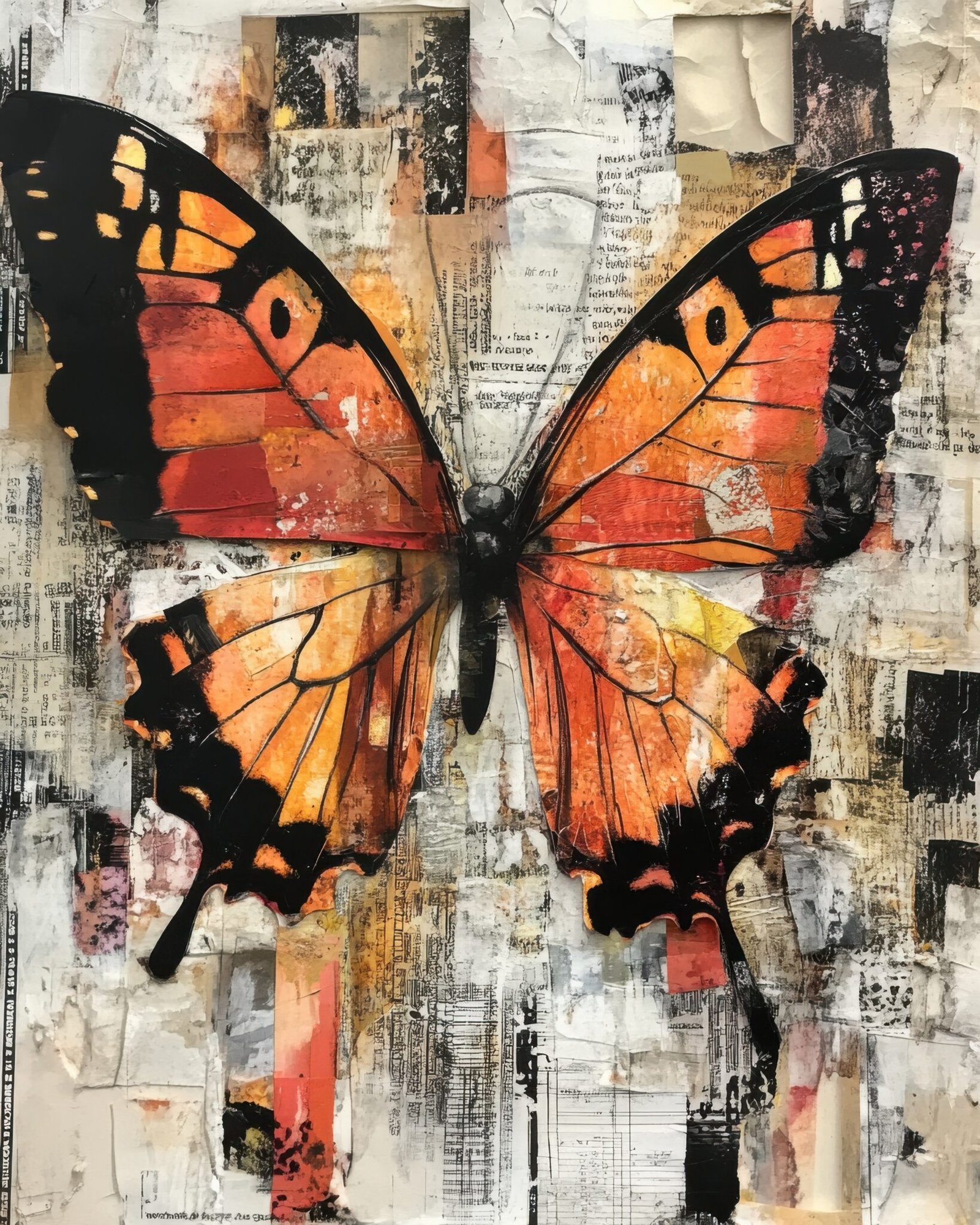 Free Mixed-Media Butterfly Images for Junk Journaling - Craft and Cherish