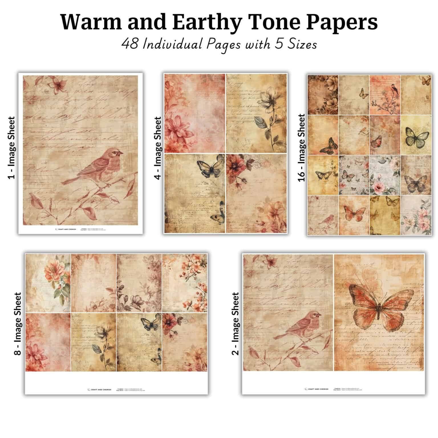 48 Warm and Earthy Tone Vintage Background Paper Images, Antique ...