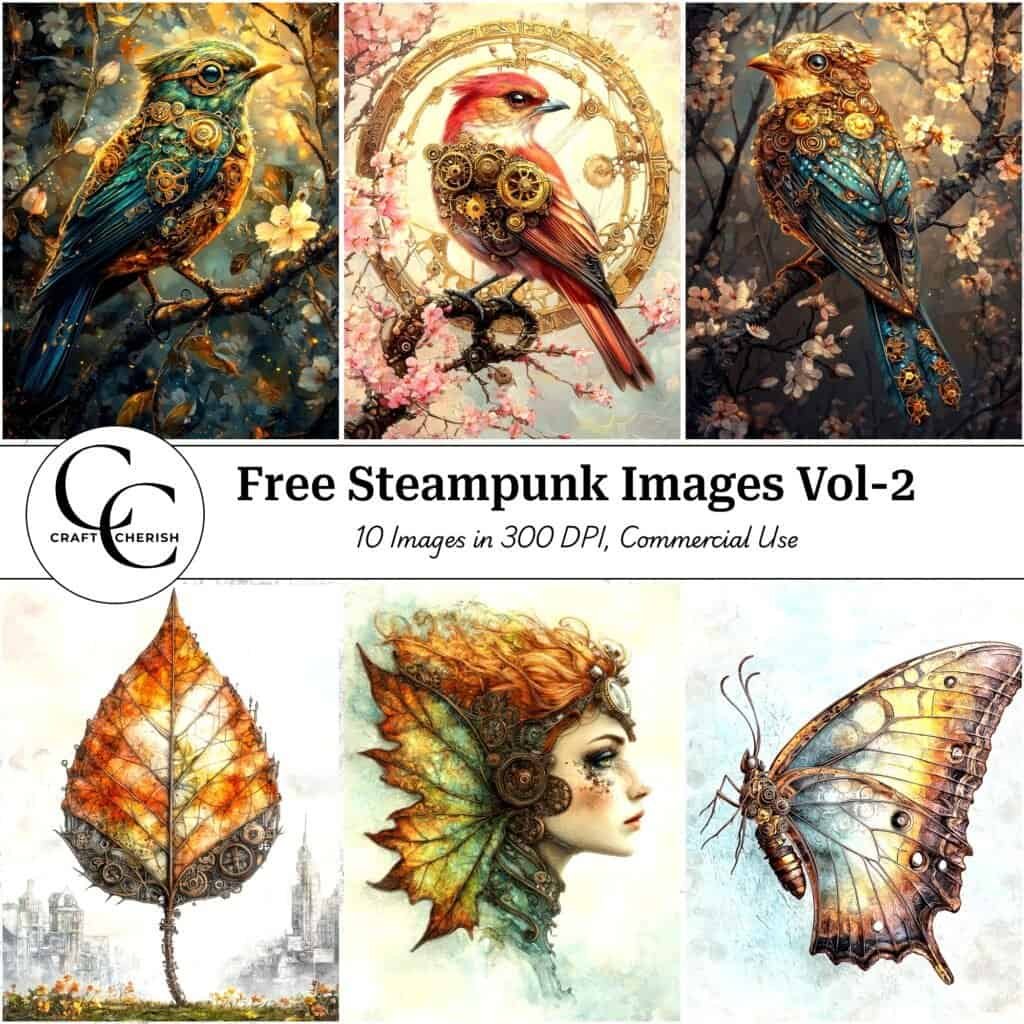 10 Free Vintage Steampunk Ephemera Portrait Images – Printable Sheets ...