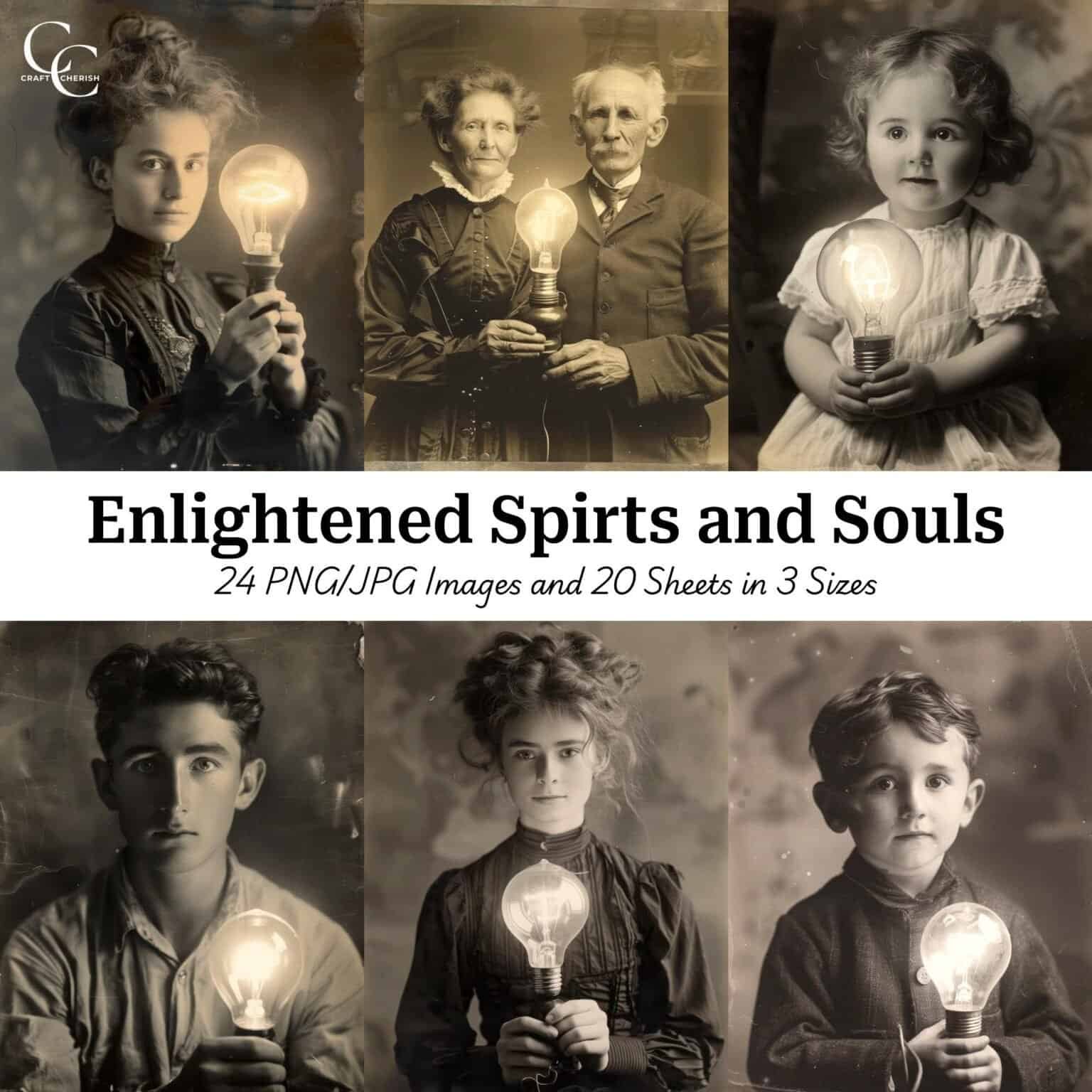 24 Vintage Portrait Holding Light Bulb Images, People with Lightbulbs ...