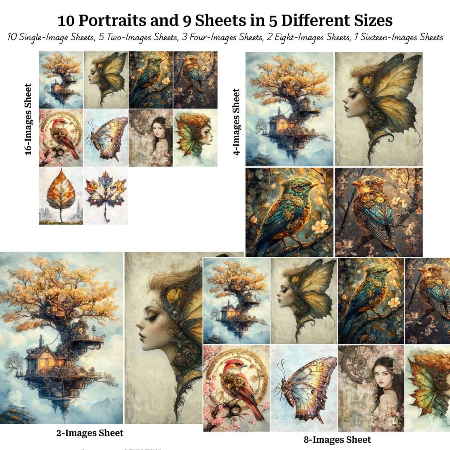 10 Free Vintage Steampunk Ephemera Portrait Images – Printable Sheets ...