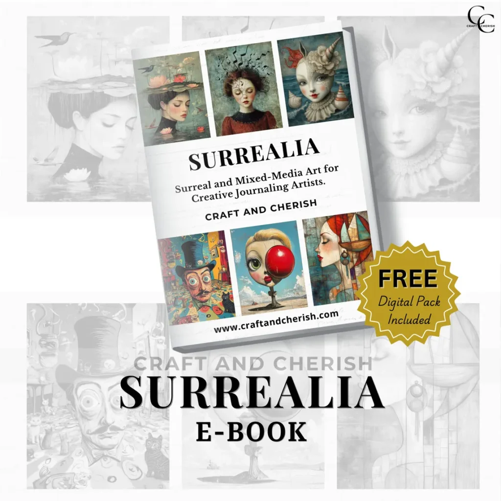 Surrealia E-Book, Surreal Mixed-Media Collage Art for Junk Journaling ...