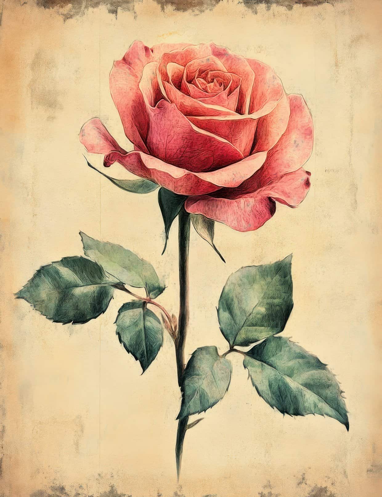 Free Vintage Flower Images and Sheets - Craft and Cherish