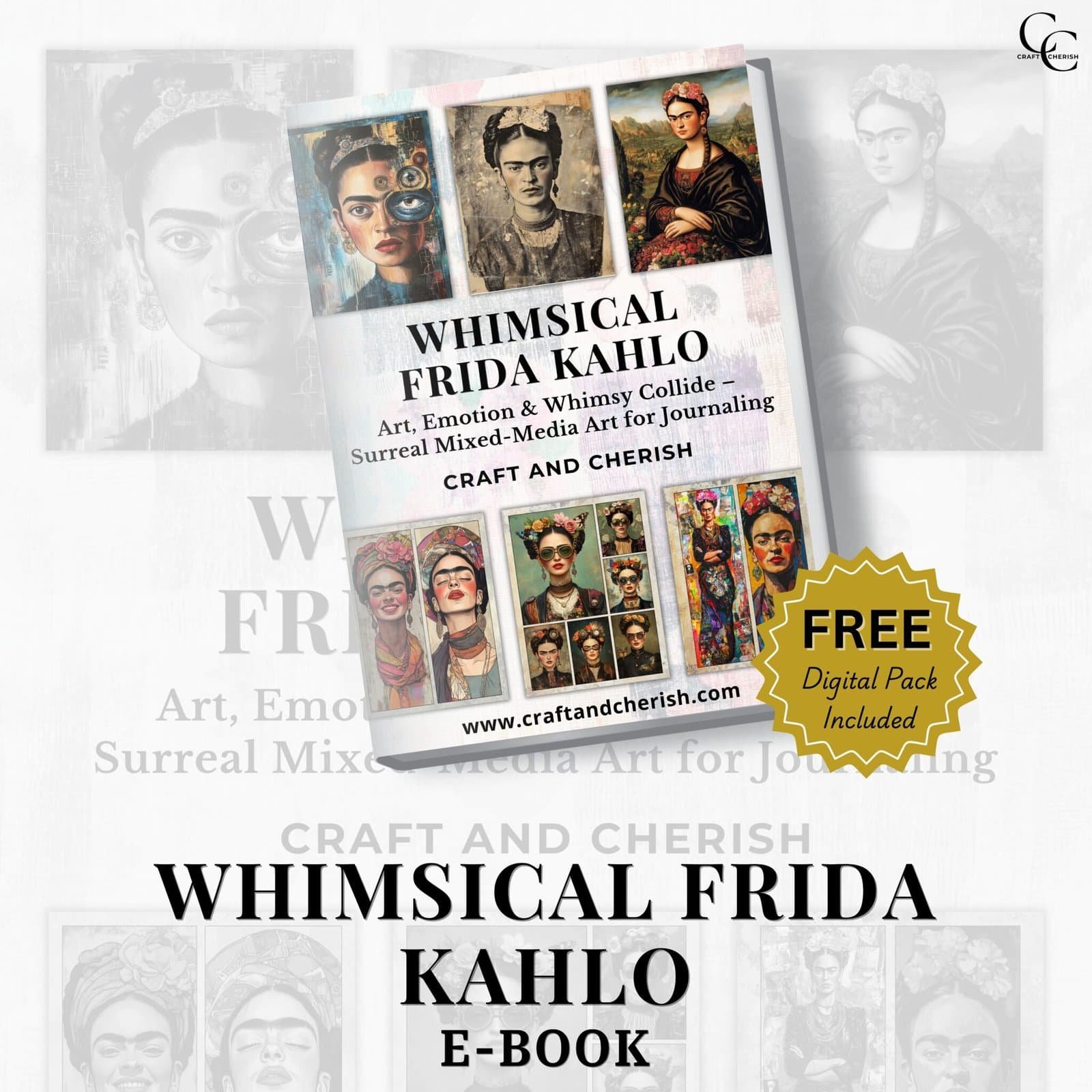 10 Free Frida Images for Junk Journal Printables - Craft and Cherish