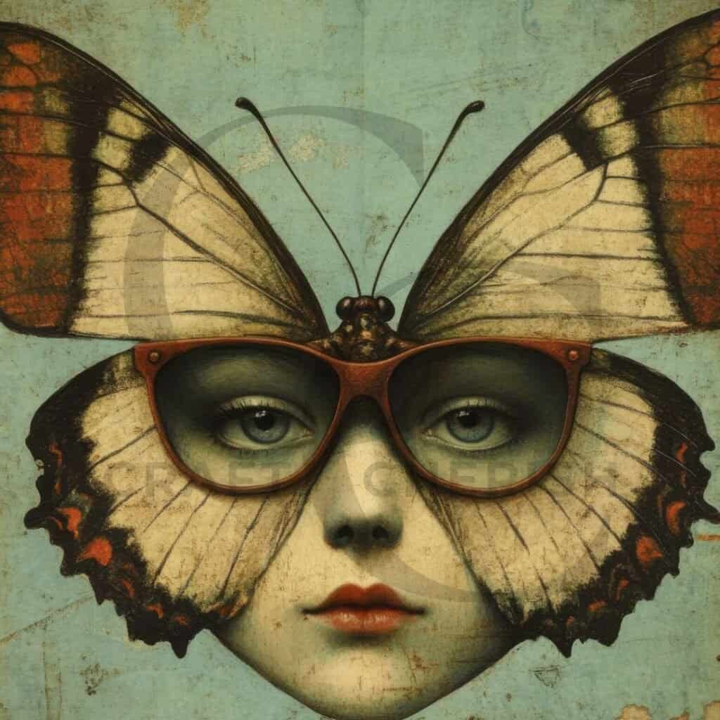 47 Whimsical Surreal Butterfly Portrait Images, Hybrid Human Butterfly ...