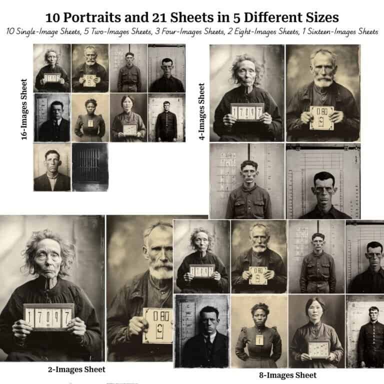 10 Free Vintage Criminal Mugshot Images – Vintage Prisoner Book ...