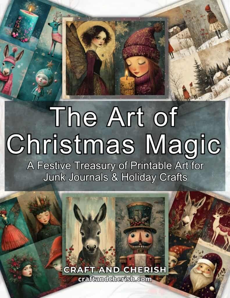 The Art of Christmas Magic – Vintage Holiday Printable E-Book for Junk ...