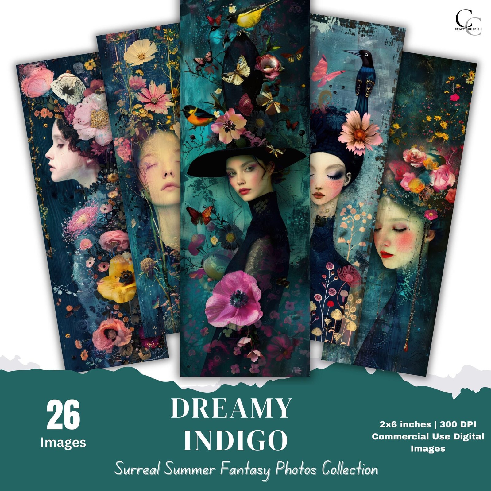 Fantasy Woman Printable Images – Ethereal Surreal Art Digital Download ...