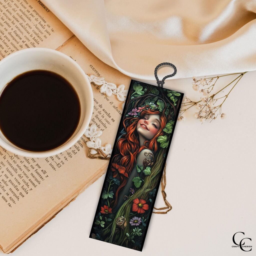 Enchanted Forest Bookmark Tags: Surreal Nature Digital Art for Junk ...